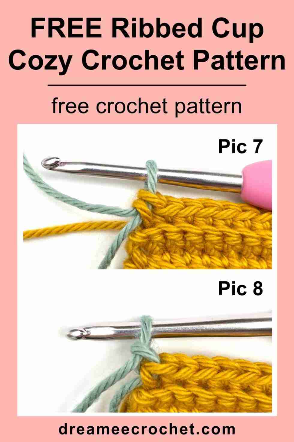 Quick and Easy Crochet Cup Cozy: Free Pattern - Dreamee Crochet
