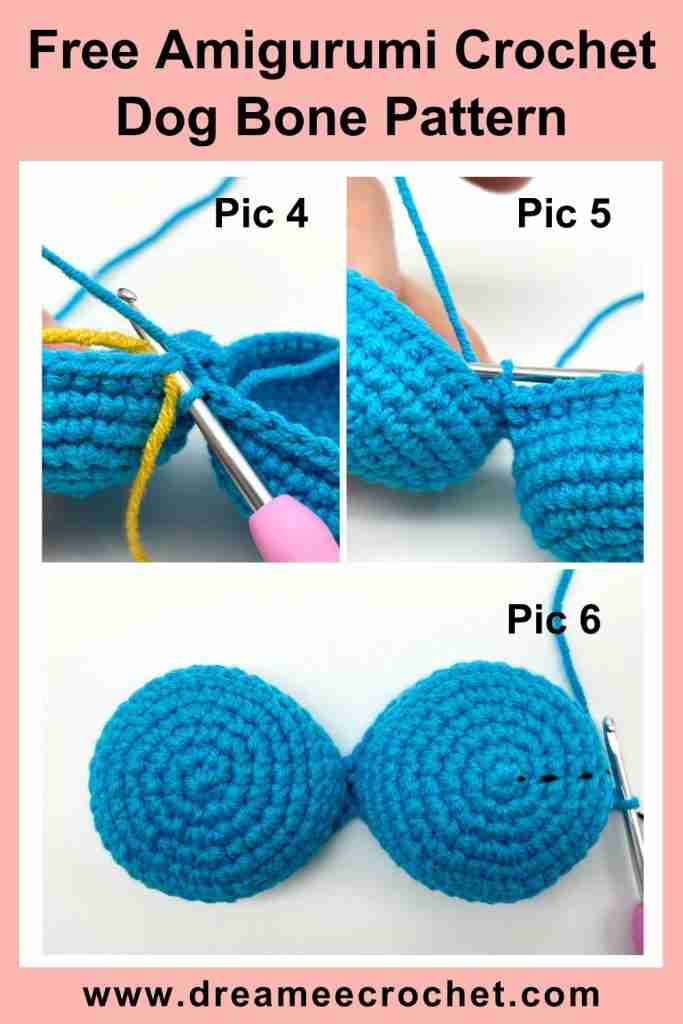 Free Amigurumi Crochet Dog Bone Pattern - Dreamee Crochet