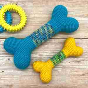 Free Amigurumi Crochet Dog Bone Pattern - Dreamee Crochet