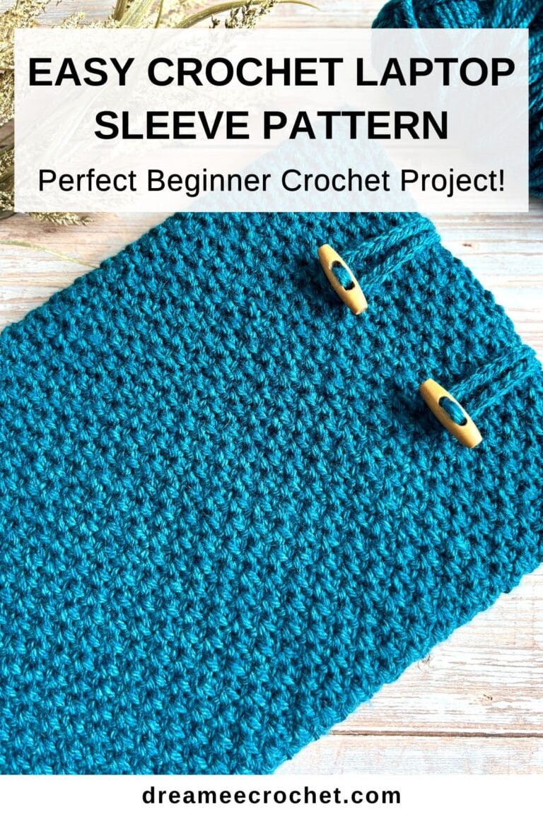 Free crochet laptop case pattern: Easy crochet laptop sleeve - Dreamee ...